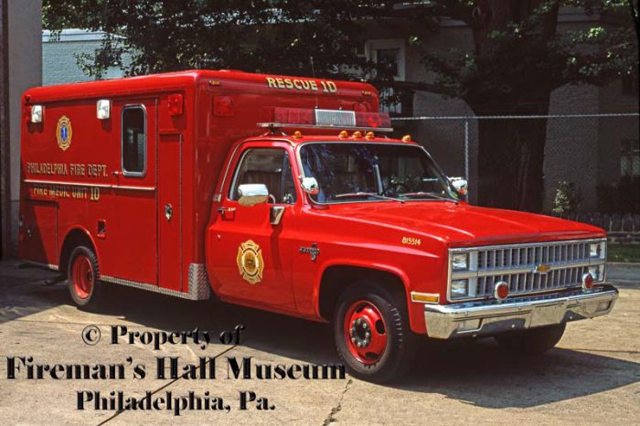 The History of EMS/Paramedic Services – Fireman's Hall Museum Philadelphia